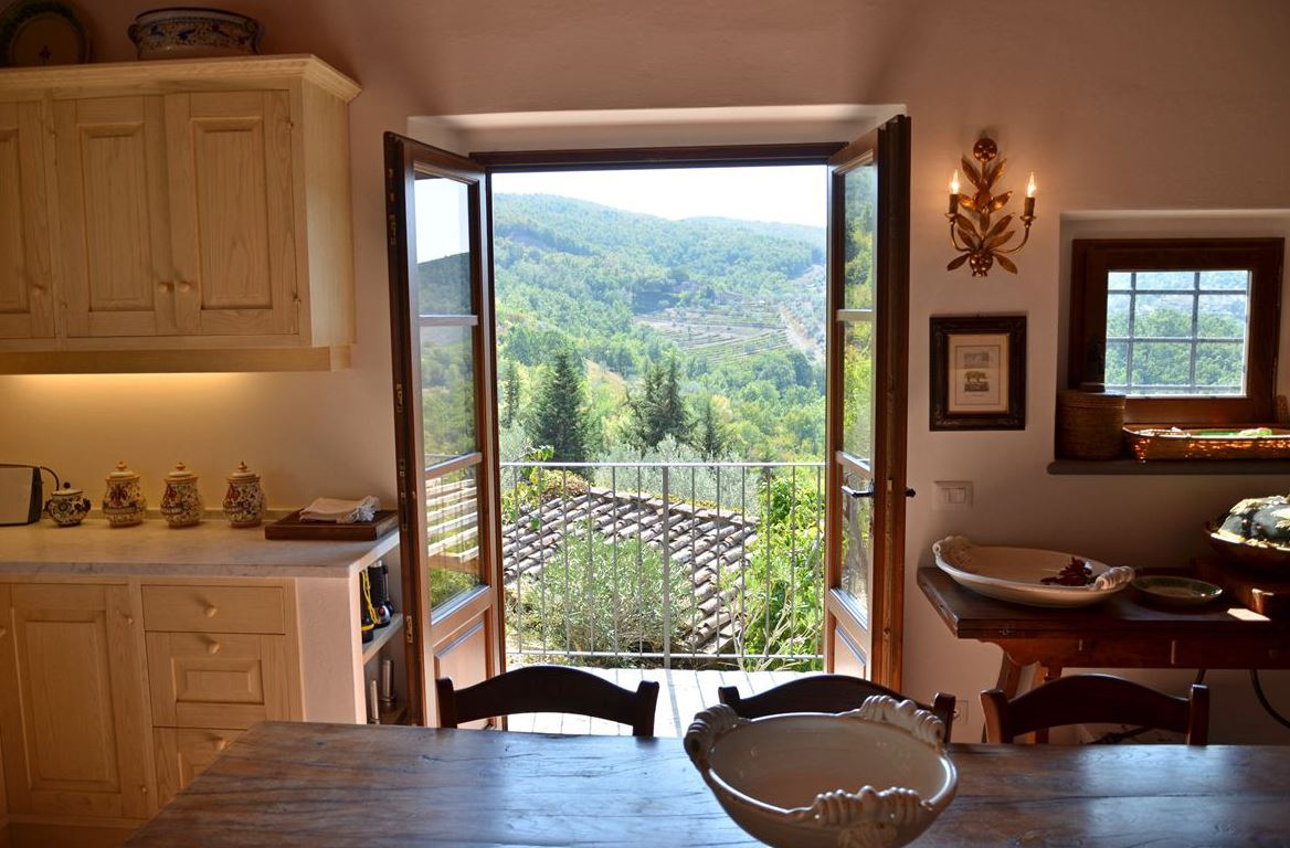 balcony off the kitchen - Italian Town and Country